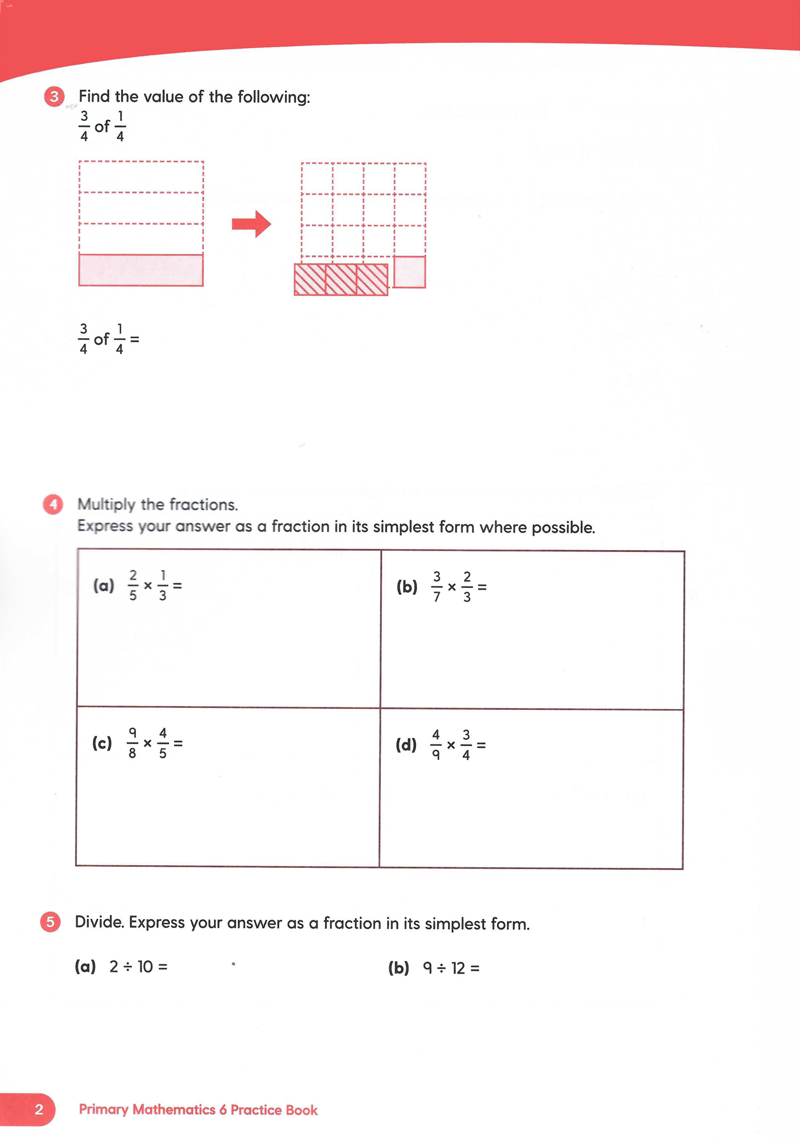 Primary Mathematics Practice Book 6 | OSB EDUCATION